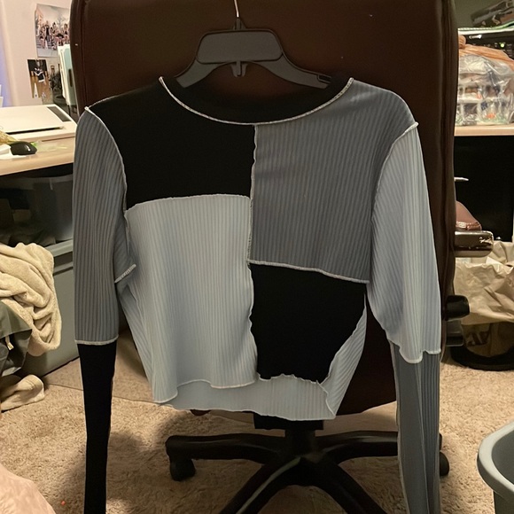 Tops | Patchwork Crop Top | Poshmark